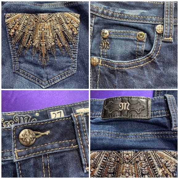 Miss Me | Jeans | Nwot Miss Me Rhinestone Embellished Silver Jeans ...